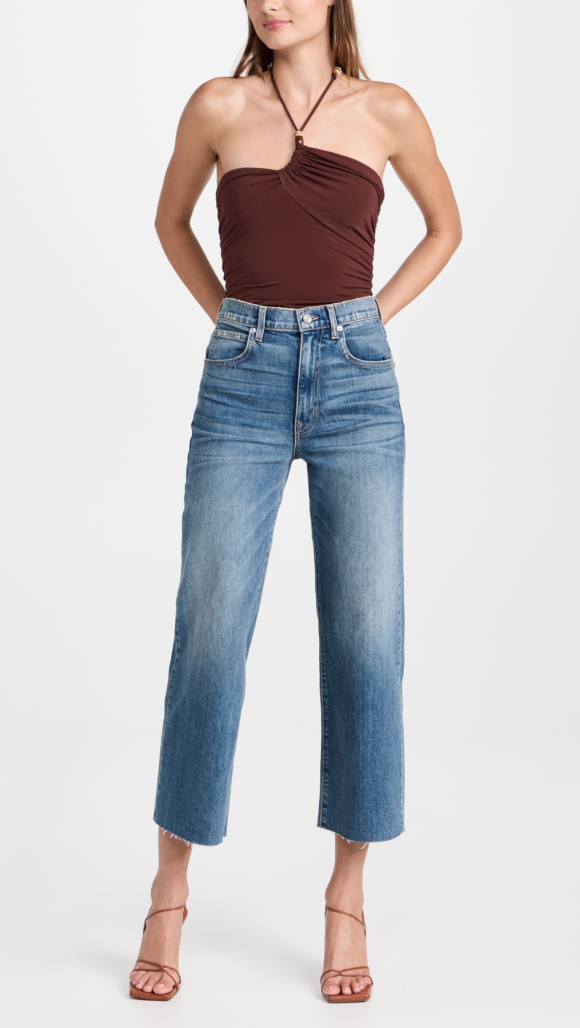 SLVRLAKE SLVRLAKE Grace Crop Wide Leg Jeans